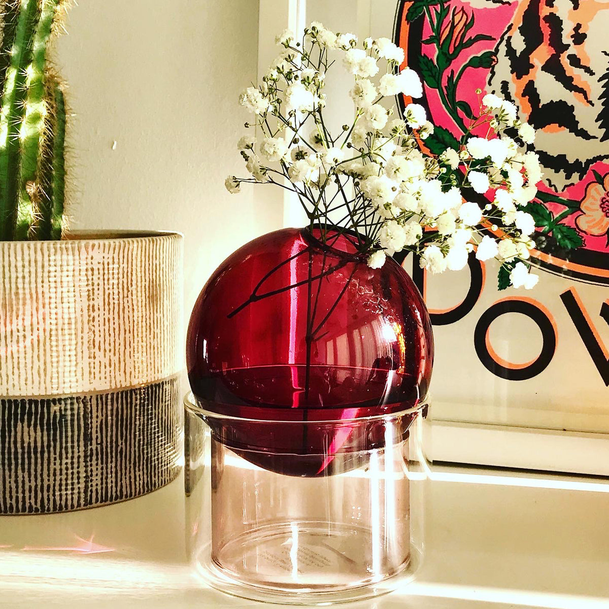 Red Orb Minimalist Vase – Five And Dime